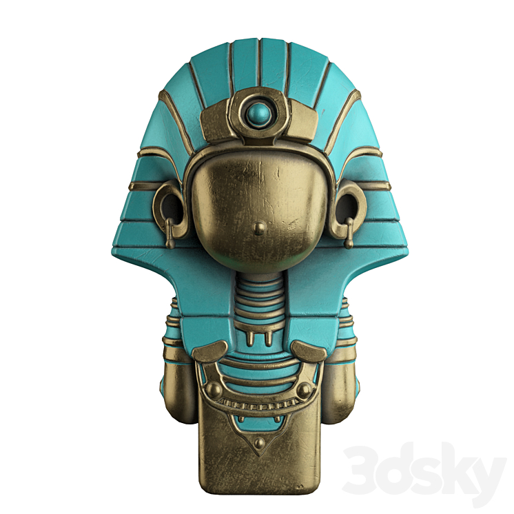 Pharaoh mini 021 - Sculpture - 3D model