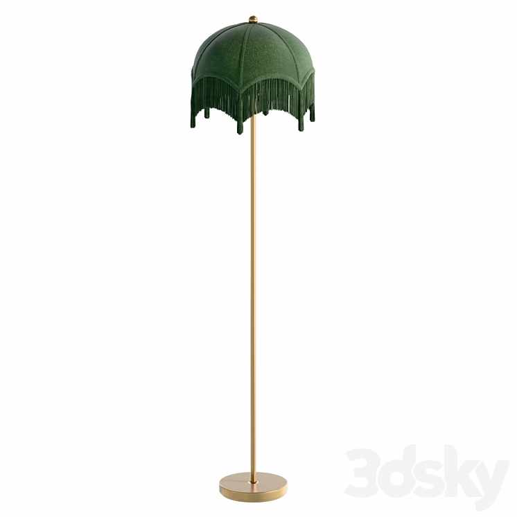 Modern Tassel Fringed Floor Lamp - Floor lamp - 3D model