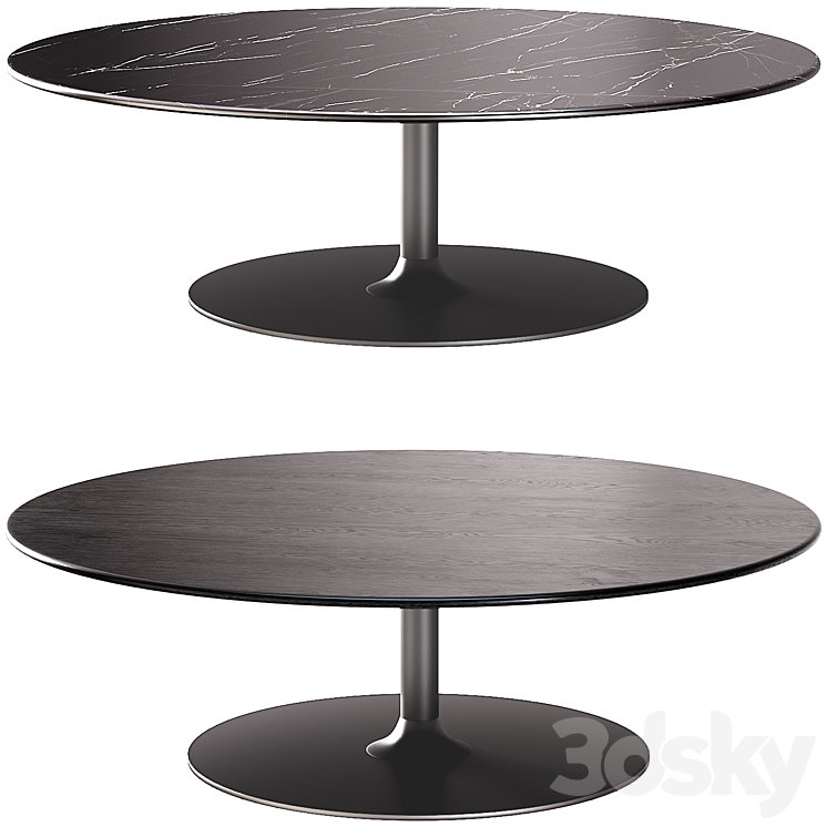 Oliver coffee table by minotti - Table - 3D model