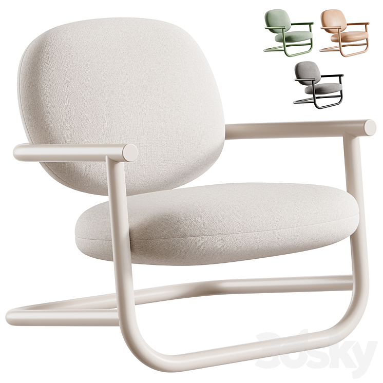 Strong Lounge Chair - Arm chair - 3D model