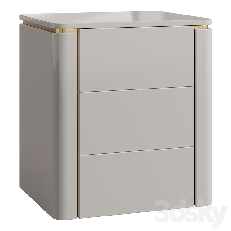 Kari bedside - Sideboard & Chest of drawer - 3D model