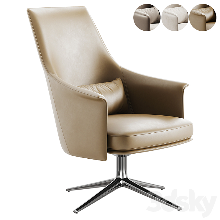Stanford Armchair By Poliform - Arm chair - 3D model