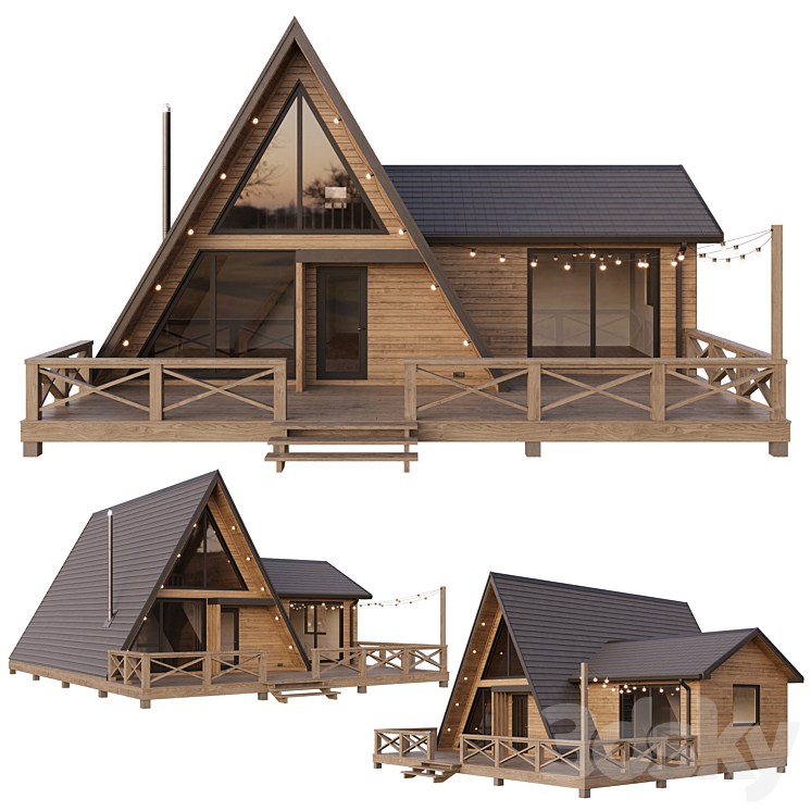 A-frame house #13 - Building - 3D model