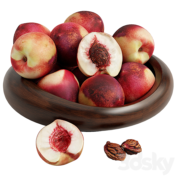 Peach - Food and drinks - 3D model