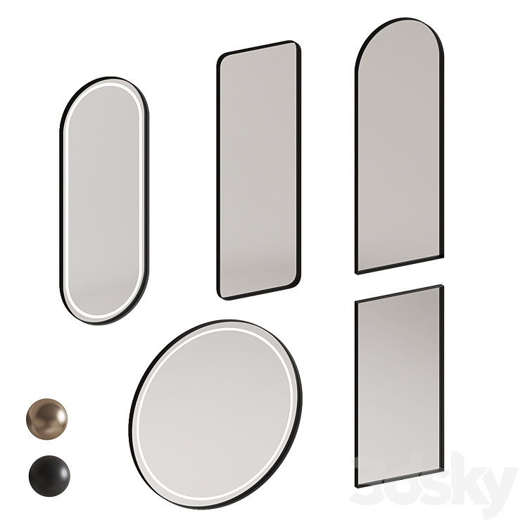 Set of mirrors - Mirror - 3D model