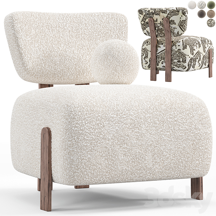 LOKI chair - Arm chair - 3D model