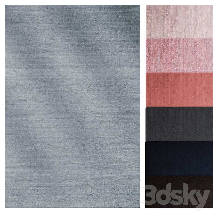 The Rug Company | 7 Solid Color Rugs - Carpets - 3D model