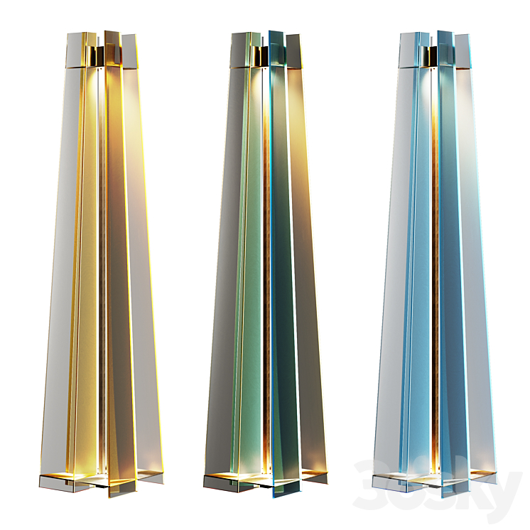 Stalagmite Henge - Floor lamp - 3D model
