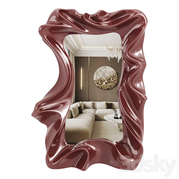 Ceramic Wall Mirror - Mirror - 3D model