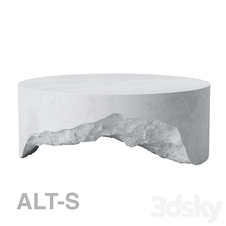 OM Alt-S Coffee table ROCK CYLINDER - Table - 3D model