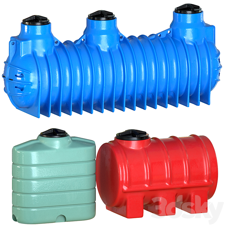 Water Tank Heavy-09 - Miscellaneous - 3D model