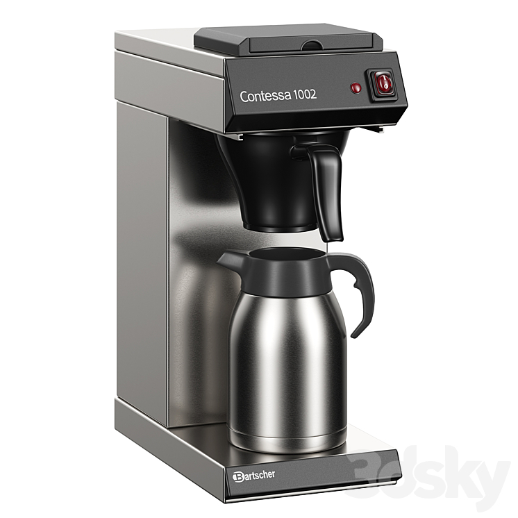 Bartscher Filter coffee machine Contessa 1002 - Kitchen appliance - 3D ...