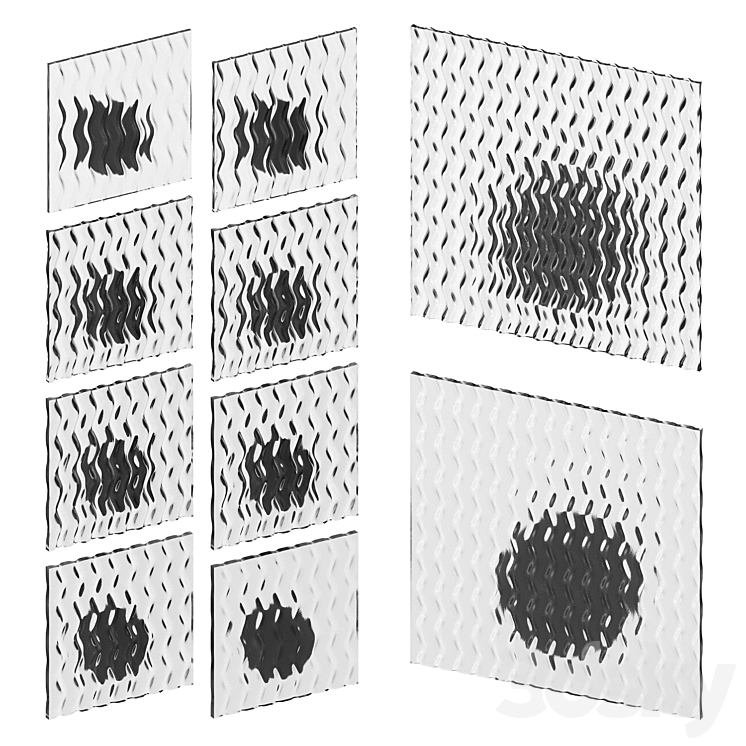 Glass Texture Set 007 - Glass - 3D model