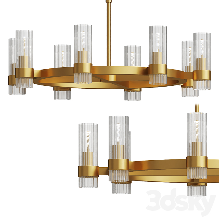 Geneva Chandelier - Pendant light - 3D model