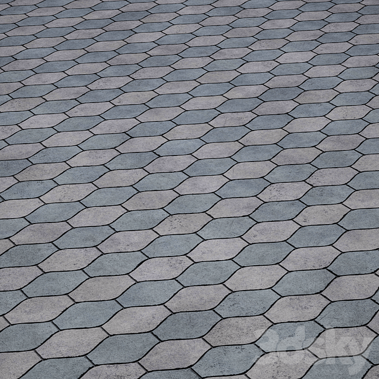 Tile Pavement Floor 19 - Tile - 3D model