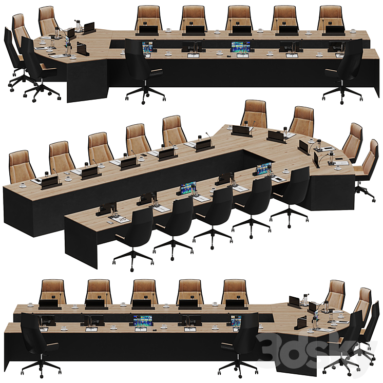 meeting table - Office furniture - 3D model