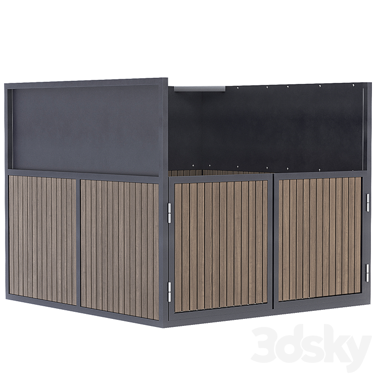 Waste Fence 03 - Urban environment - 3D model