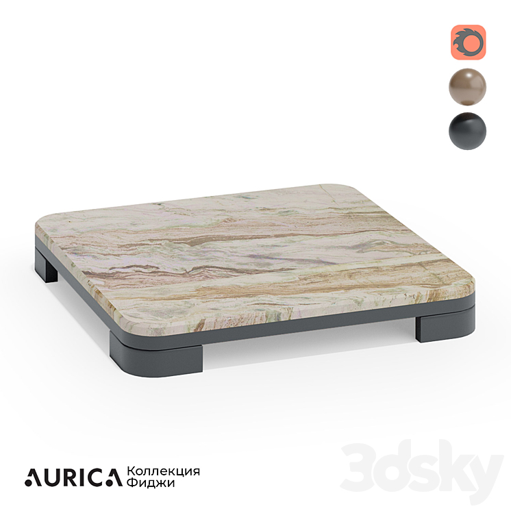 OM Fiji Modular Table AURICA - Table - 3D model