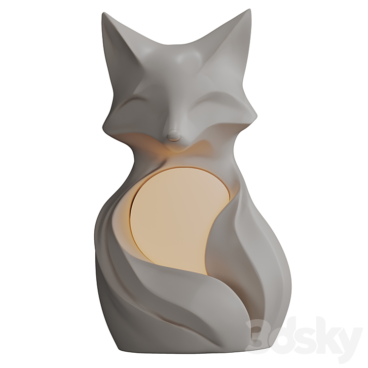 Decorative lamp Fox | Decorative lamp fox - Table lamp - 3D model