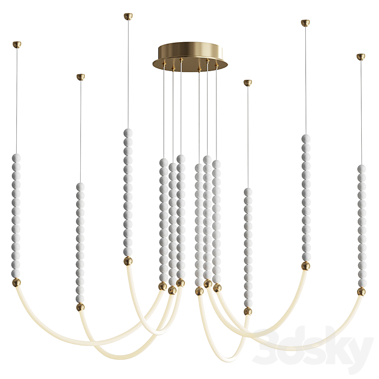 Pendant chandelier Manuale - Pendant light - 3D model