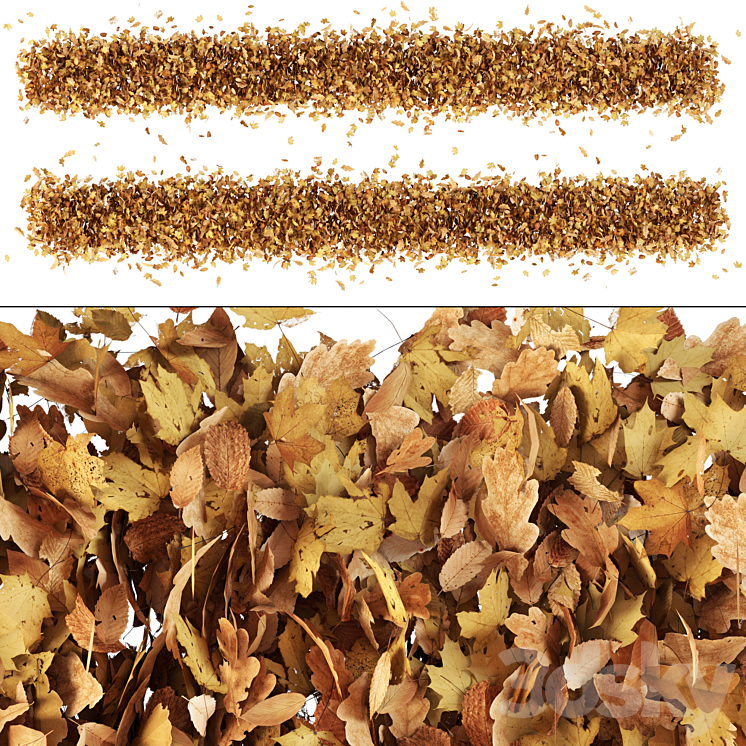 Leaf n3 - Environment elements - 3D model