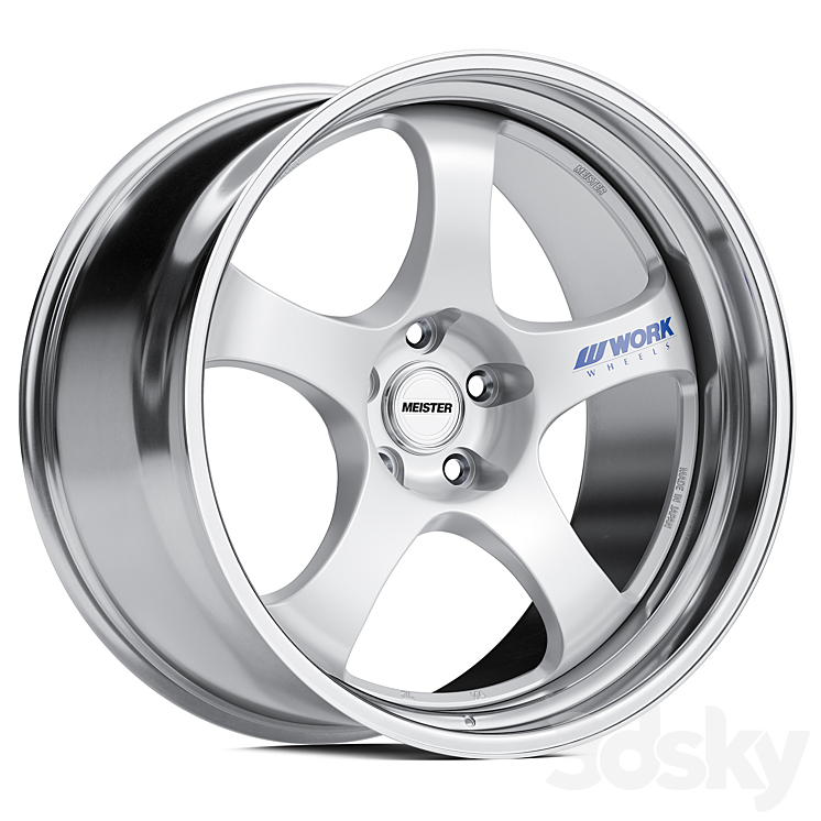 Wheel rim WORK MEISTER S1R - Ground Transport - 3D model