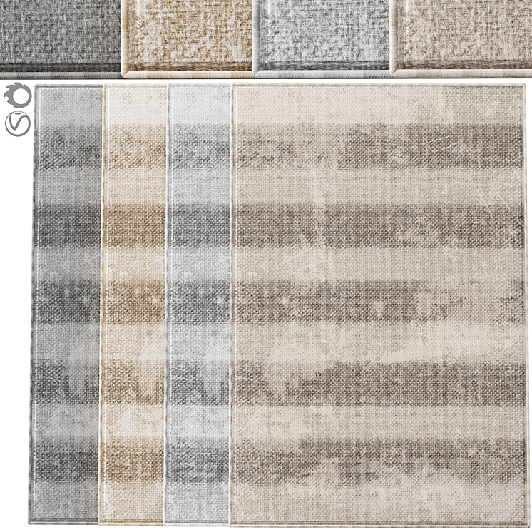 Rug set 85 _ Seamless PBR 4K - Carpets - 3D model