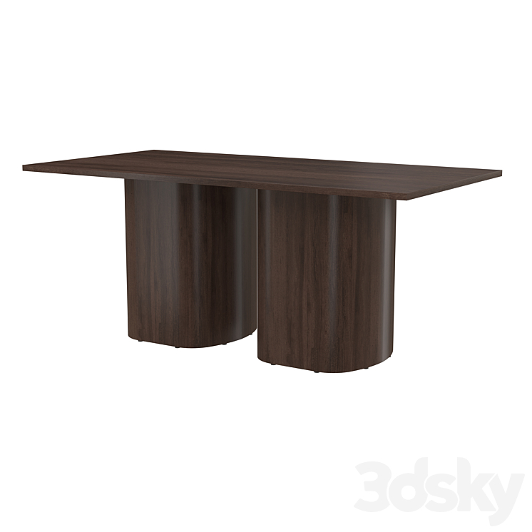 OM Duo Table Pedestal - Table - 3D model