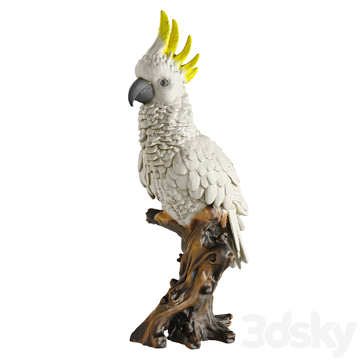 cockatoo statue - Sculpture - 3D model