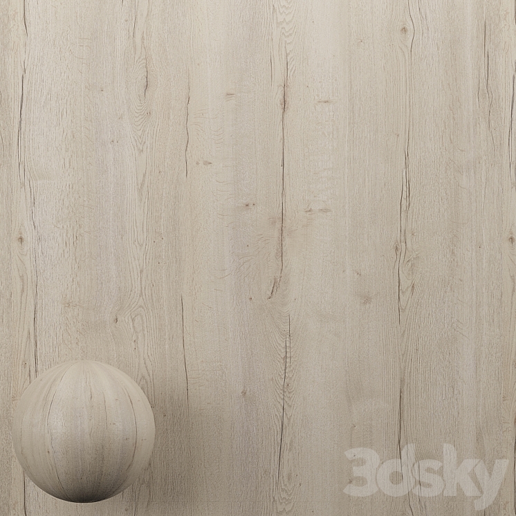 Egger H1176 ST37 White Halifax Oak - Wood - 3D model