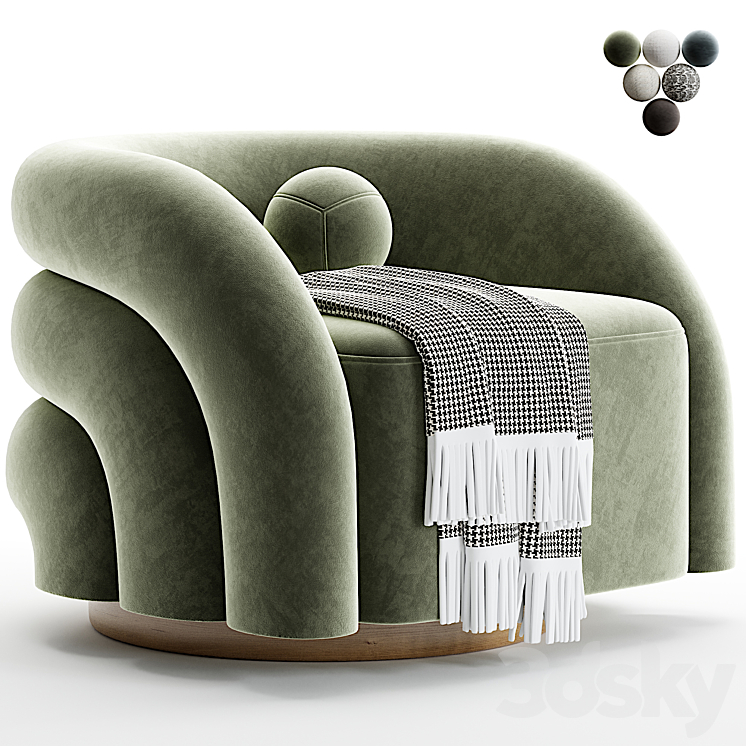 Levitt Lounge Chair - Arm chair - 3D model