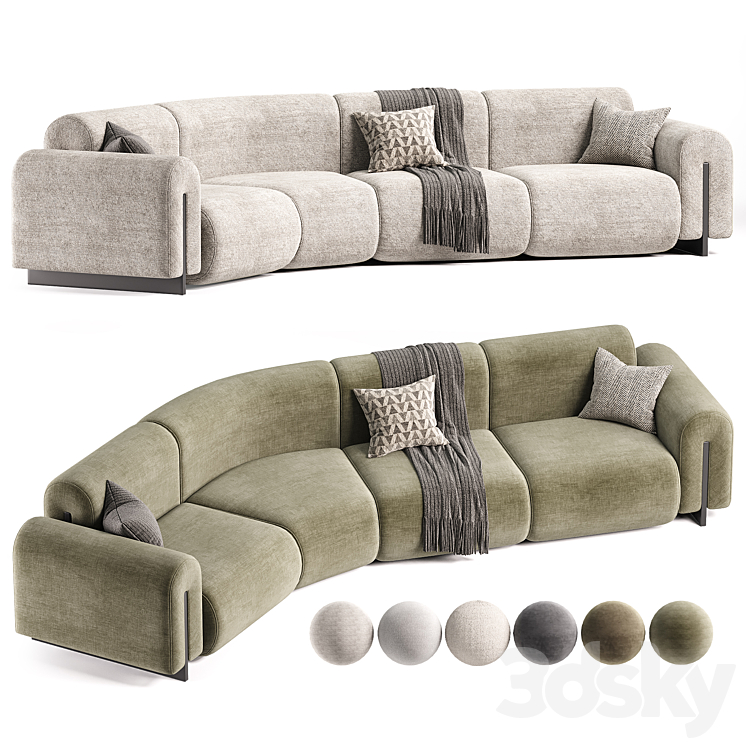 Colle Sofa Natuzzi - Sofa - 3D model