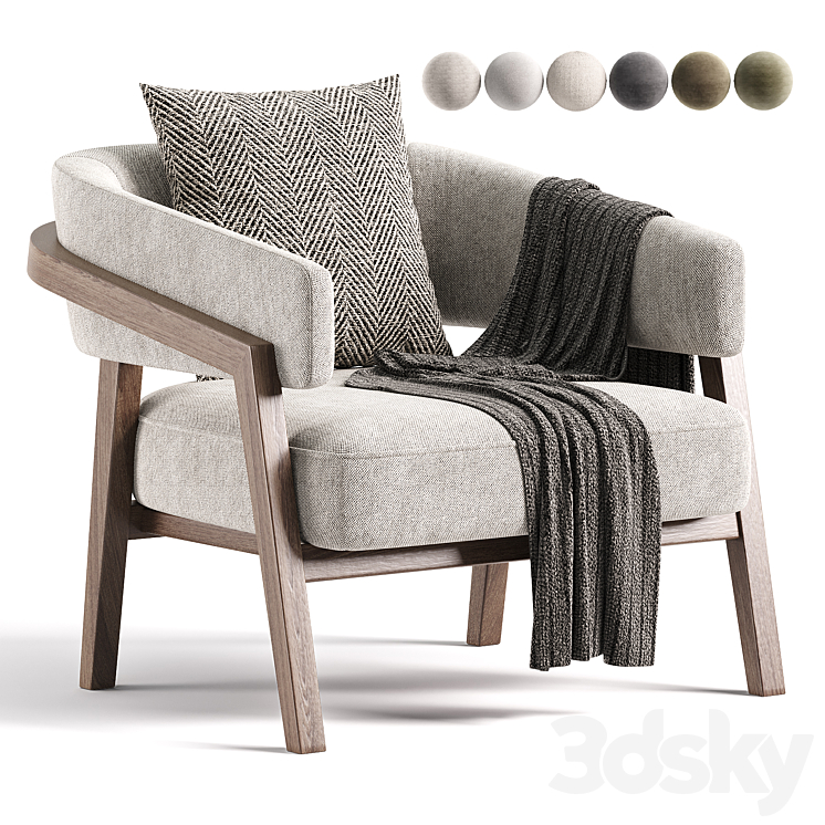 Stanley Lounge Chair By MCGEECO - Arm chair - 3D model