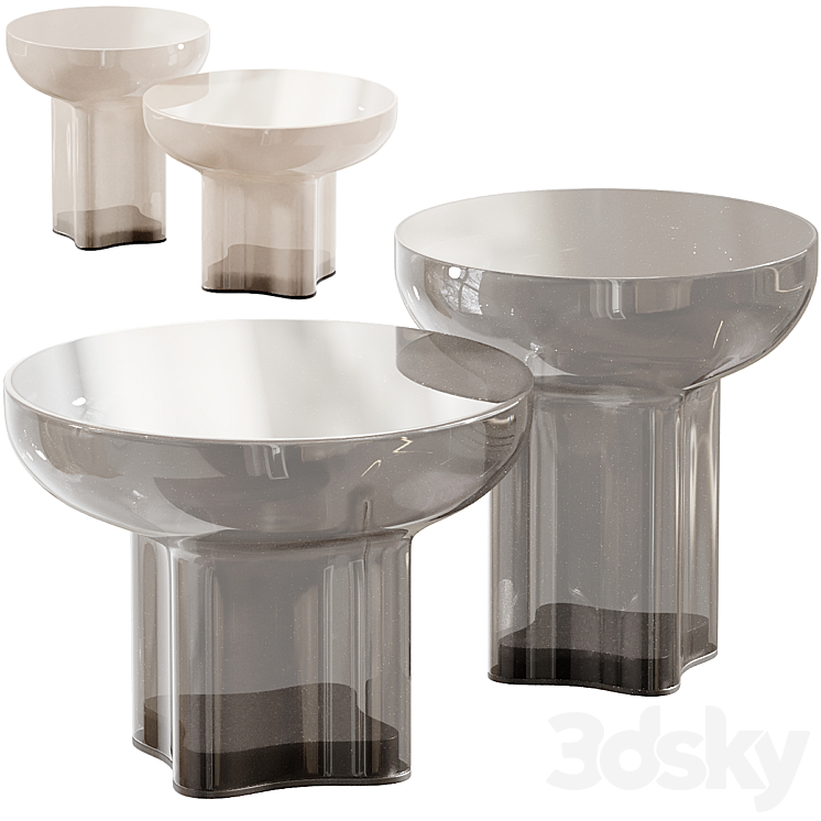 Copenhagen Crown Smoked Forest Coffee Tables - Table - 3D model
