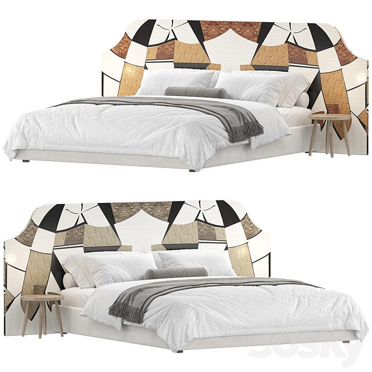 Austria King Bed - Bed - 3D model