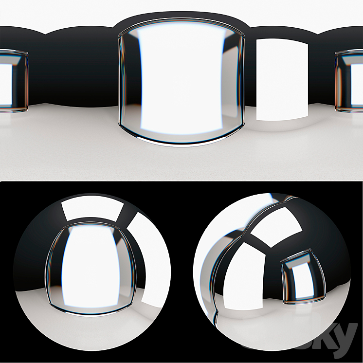 HDRI Studio Soft Light Panels - HDRI - 3D model