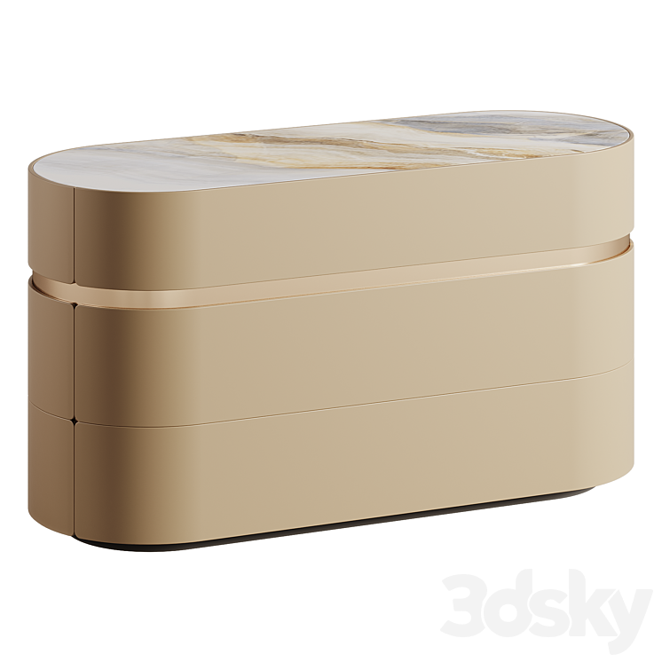 TOSHI By Flou - Sideboard & Chest of drawer - 3D model
