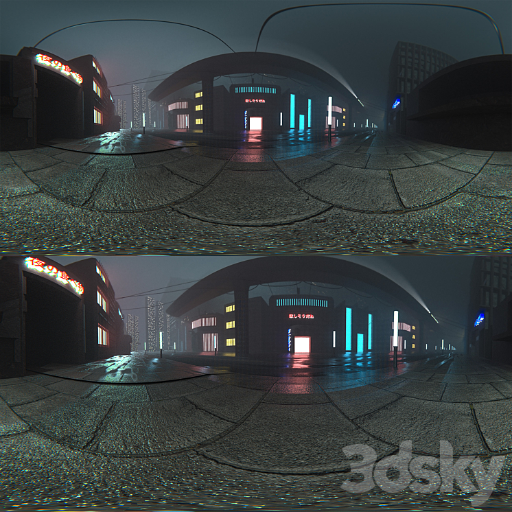 Foggy Warehouse HDRI - HDRI - 3D model