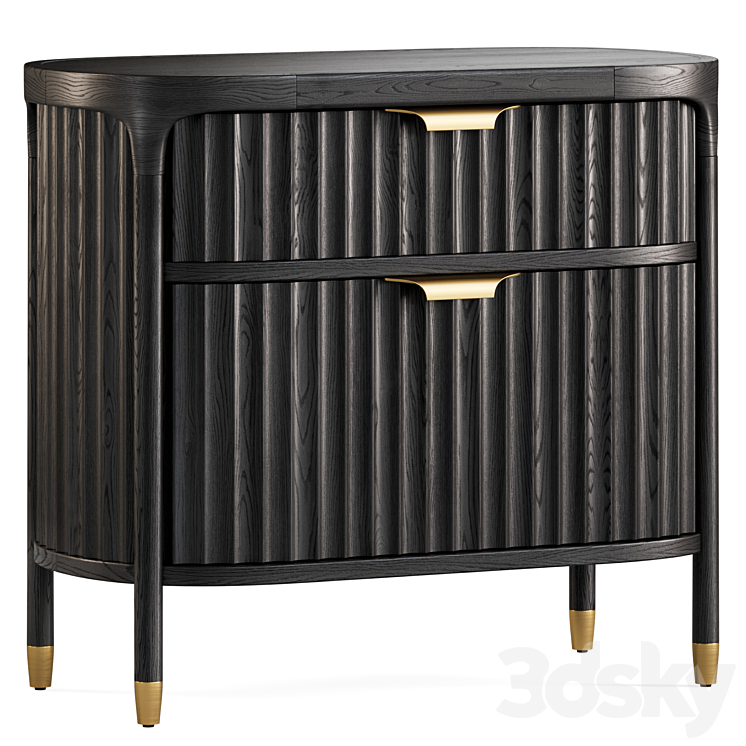 Isla 30 Fluted-Wood Nightstand Anthropologie - Sideboard & Chest of ...