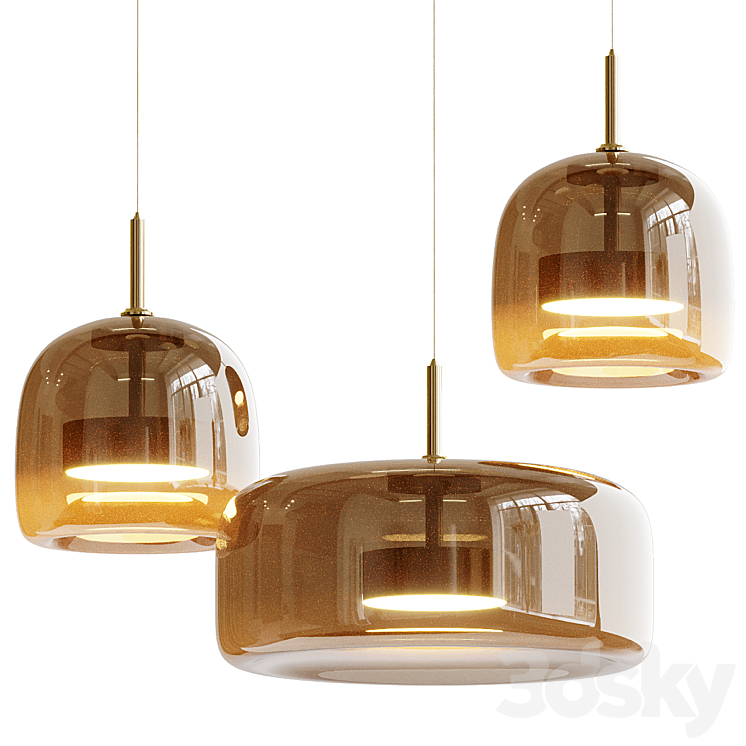 Simple Glass Pendant Light Clear - Pendant light - 3D model