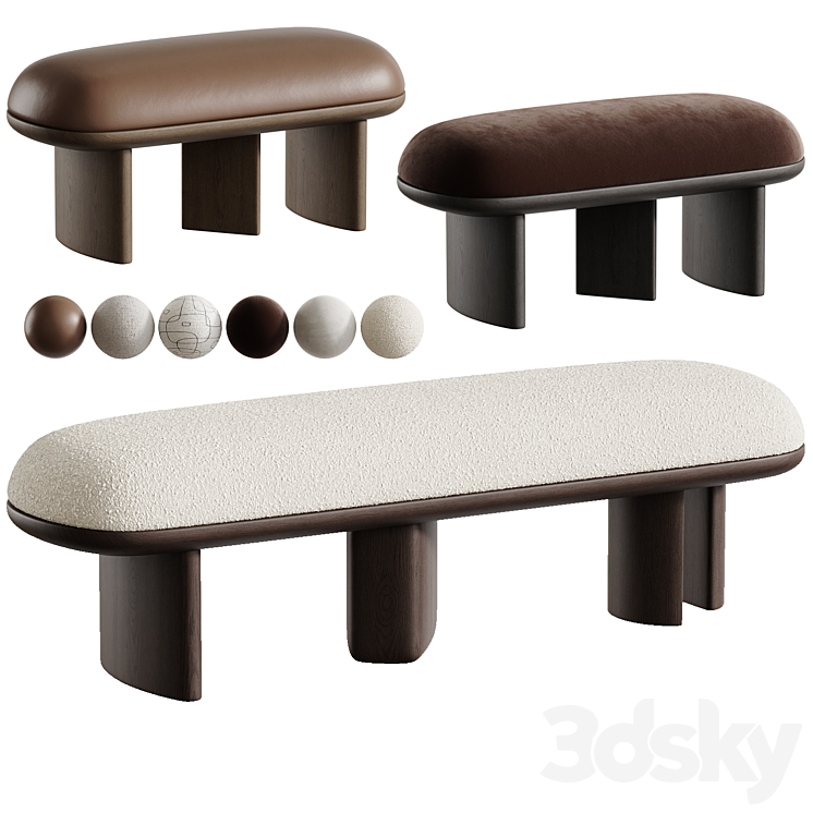 CORBU BENCH - Other soft seating - 3D model