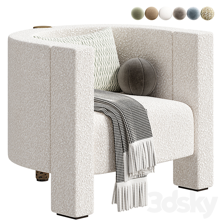 Vesper Lounge Chair - Arm chair - 3D model