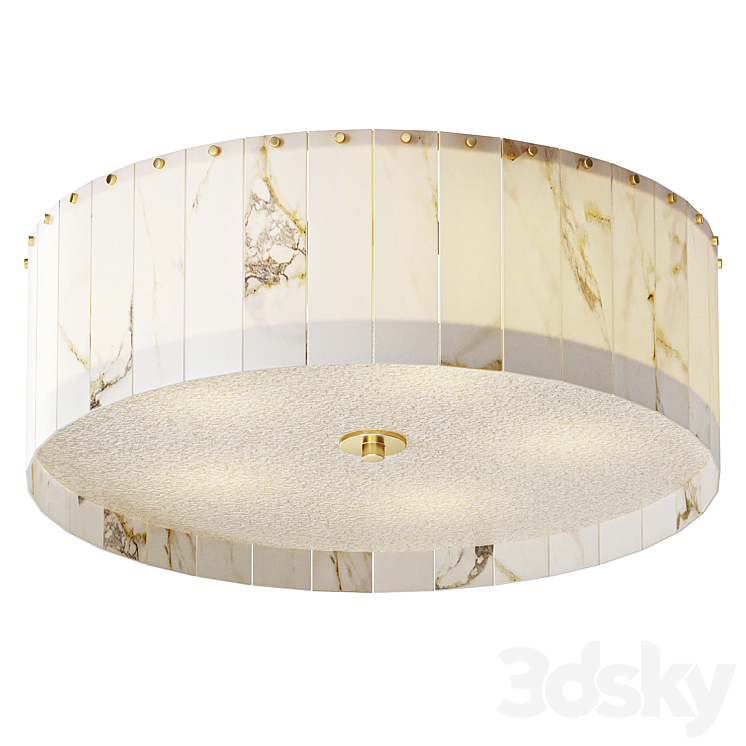 WOMO Drum Alabaster Ceiling Light - Ceiling lamp - 3D model