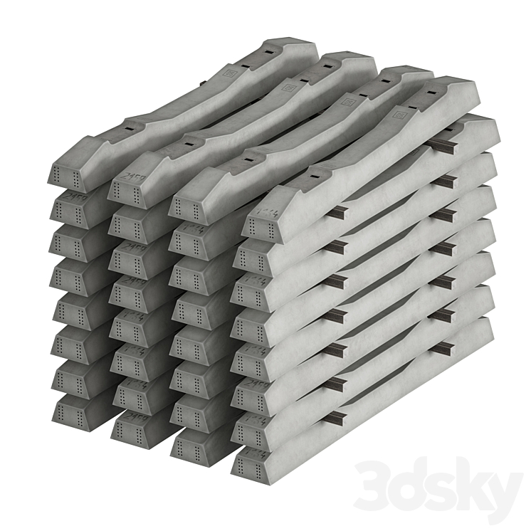 Reinforced Concrete Railway Sleeper Sh-1 Sleepers Stack of Sleepers ...