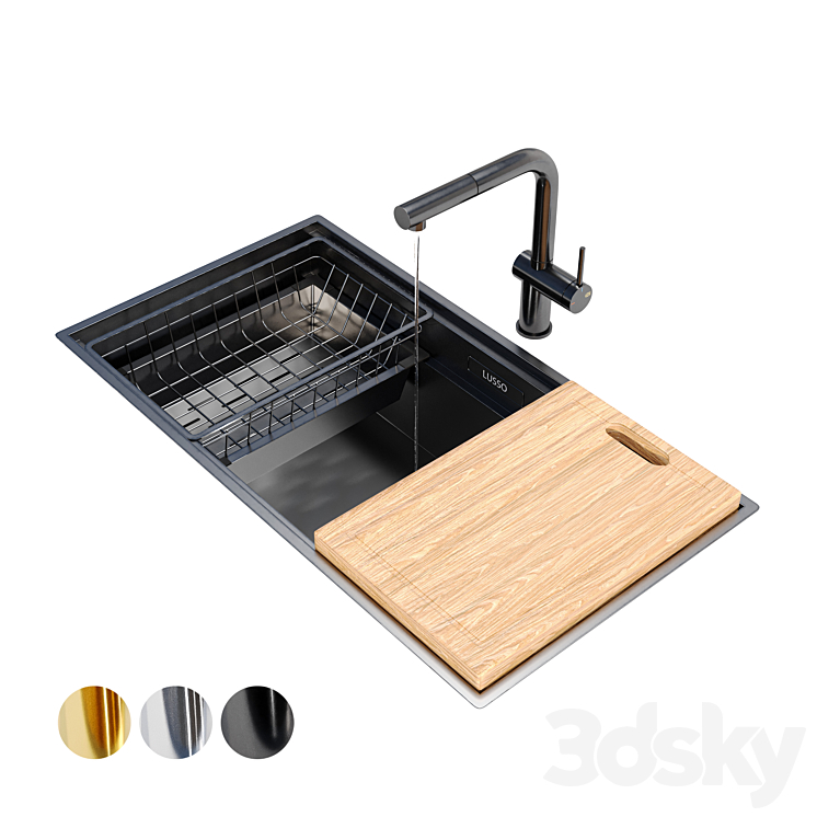 workstation sink lusso - Sink - 3D model
