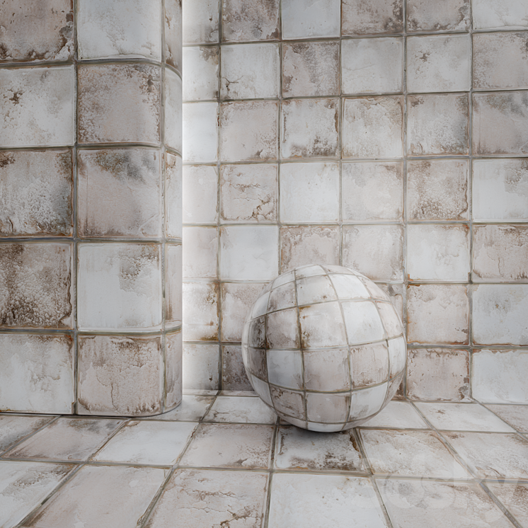 Old Broken Ceramic Tile Texture Damaged Square Wall Pattern 8K - Tile ...