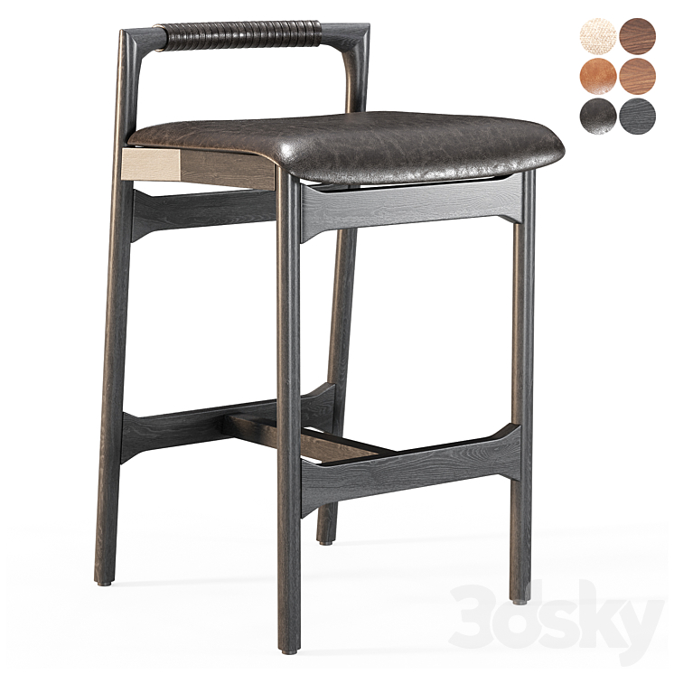 Bar stool from WestElm, Caton Bar series - Chair - 3D model