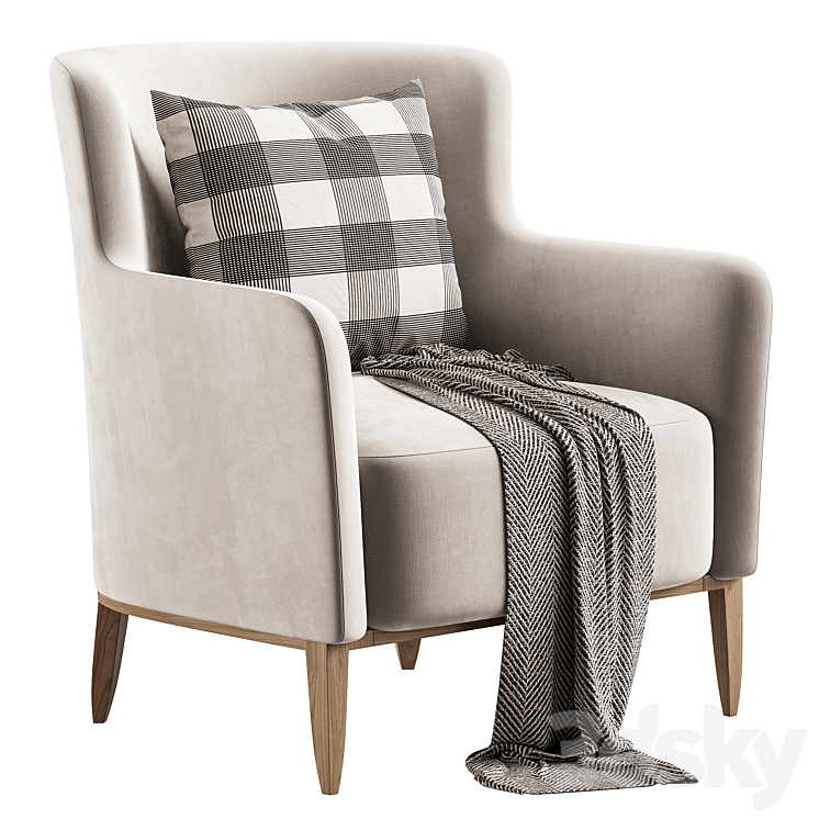 GENTLEMAN RELAX - Arm chair - 3D model