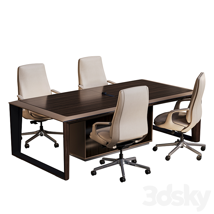 Luxury conference table H05 - Office furniture - 3D model