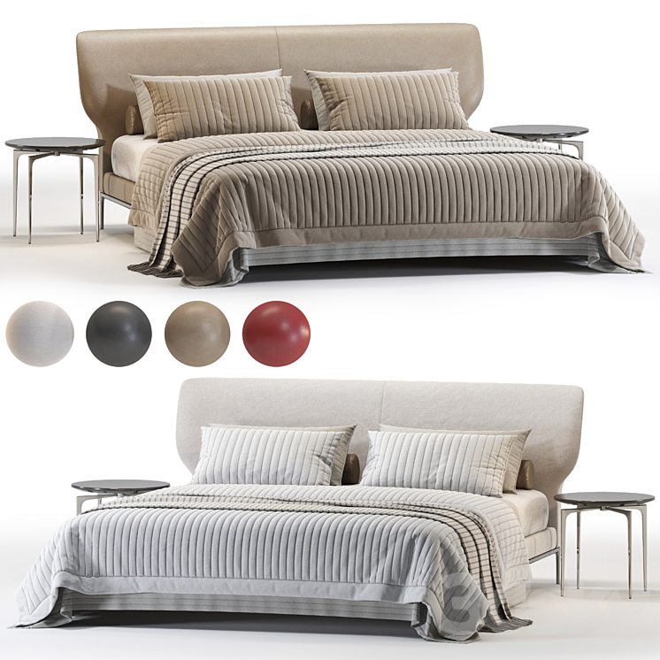 Alivar Maya bed - Bed - 3D model